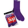 SUPREME / HANES CREW SOCK PURPLE (1piece) ฿650 บาท